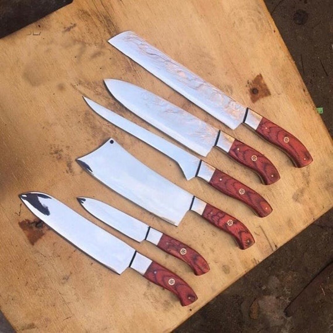 Handmade Chef Set ,kitchen Set With Leather Sheet Best Gift for Mother ...