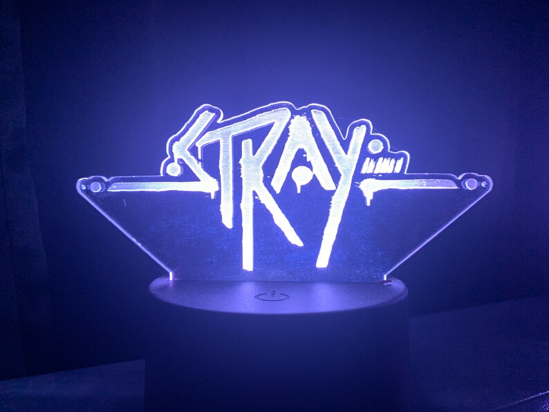 Stray Logo Acrylic LED Lamp Light - Etsy
