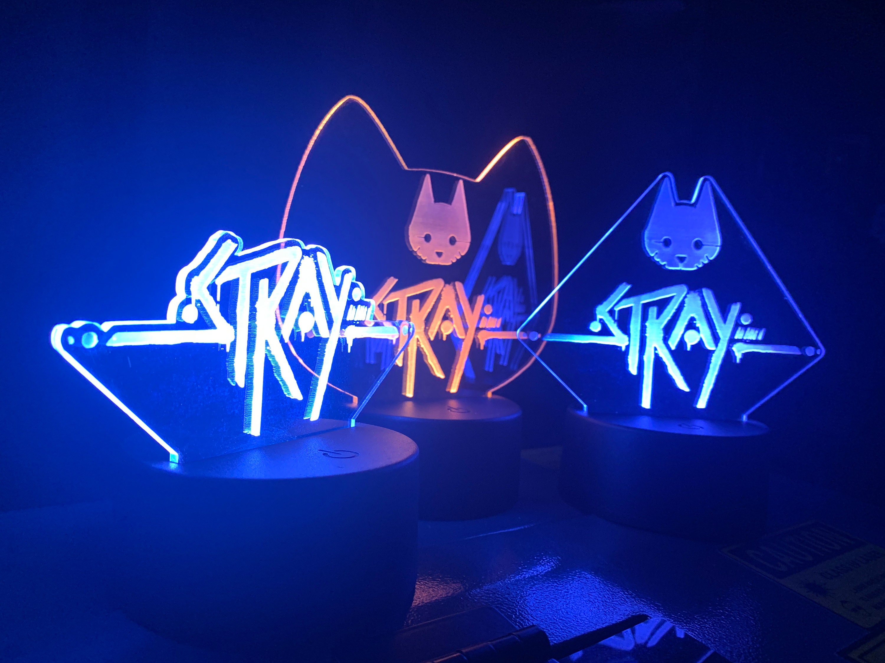 Stray Logo Acrylic LED Lamp Light - Etsy