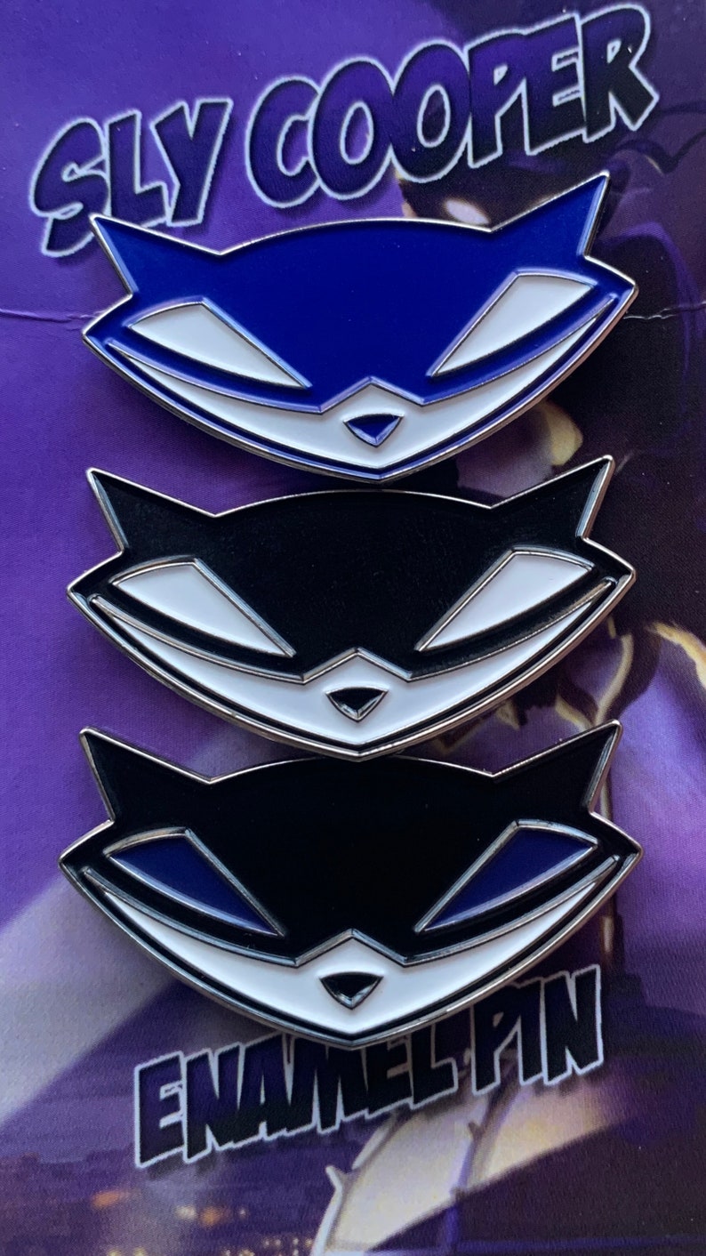 Sly Cooper Icon Sly Cooper Soft Enamel Pins Set | Etsy