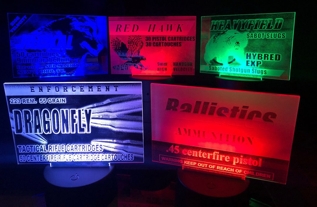 Ammo Boxes | Resident Evil 4 Biohazard Acrylic LED Lamp Light - Etsy