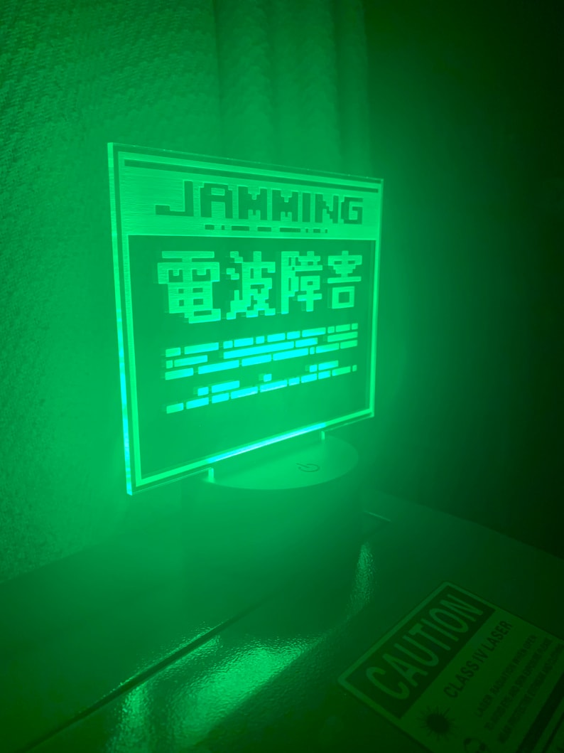 Metal Gear Solid Alert/evasion/jamming Acrylic LED Light - Etsy