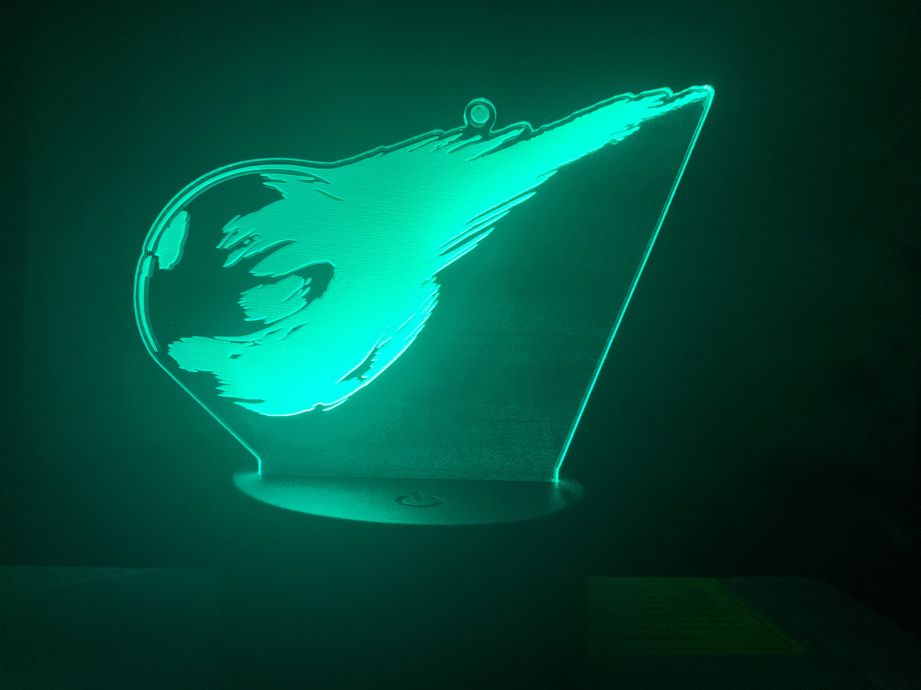 Final Fantasy 7 FFVII Meteor Logo Acrylic LED Lamp - Etsy