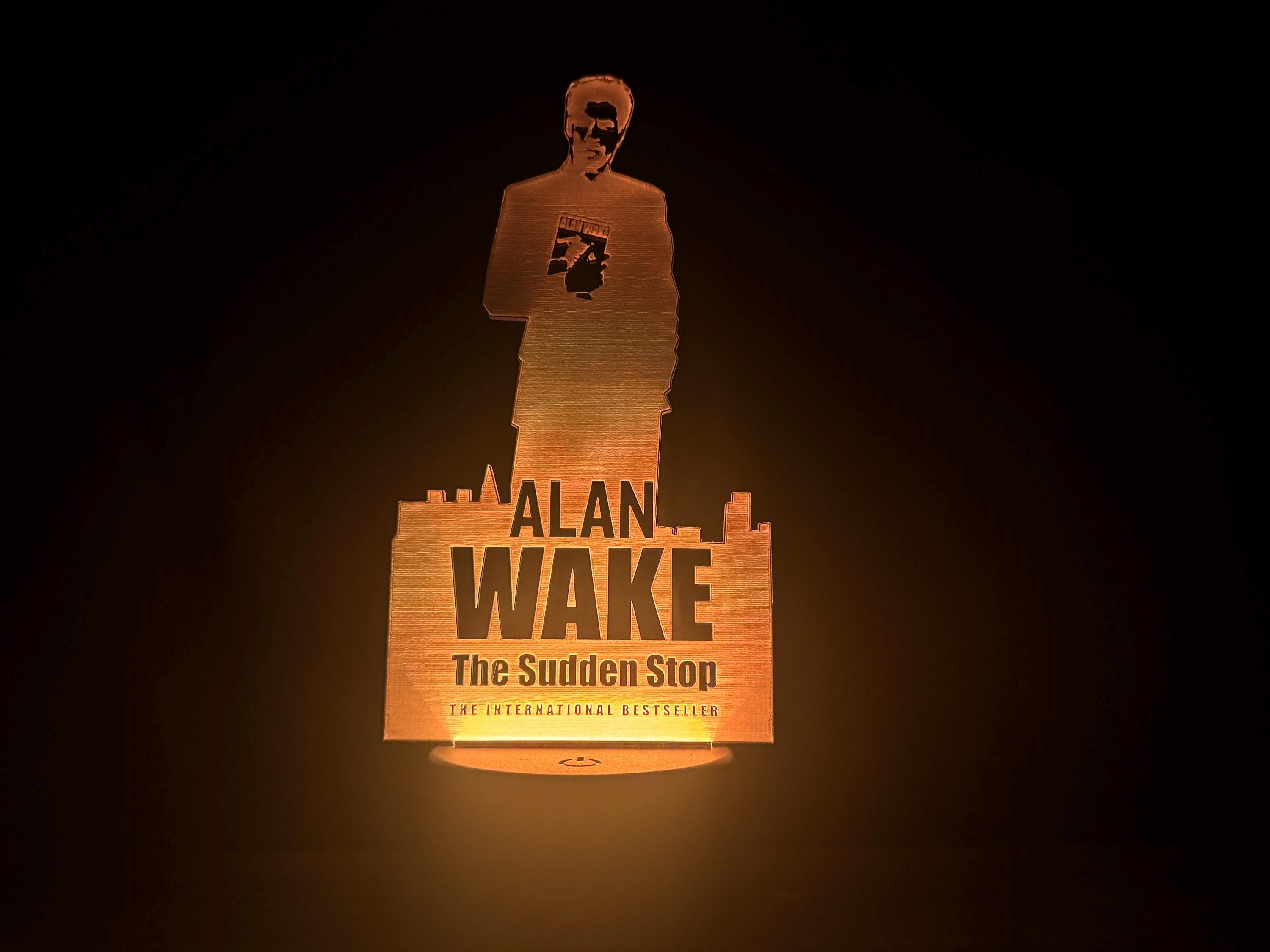 Alan Wake Cardboard Cutout | Alan Wake Acrylic LED Lamp Light - Etsy
