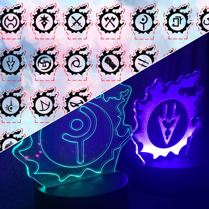 FFXIV Final Fantasy XIV Acrylic Light Lamp for Any Job/class - Etsy