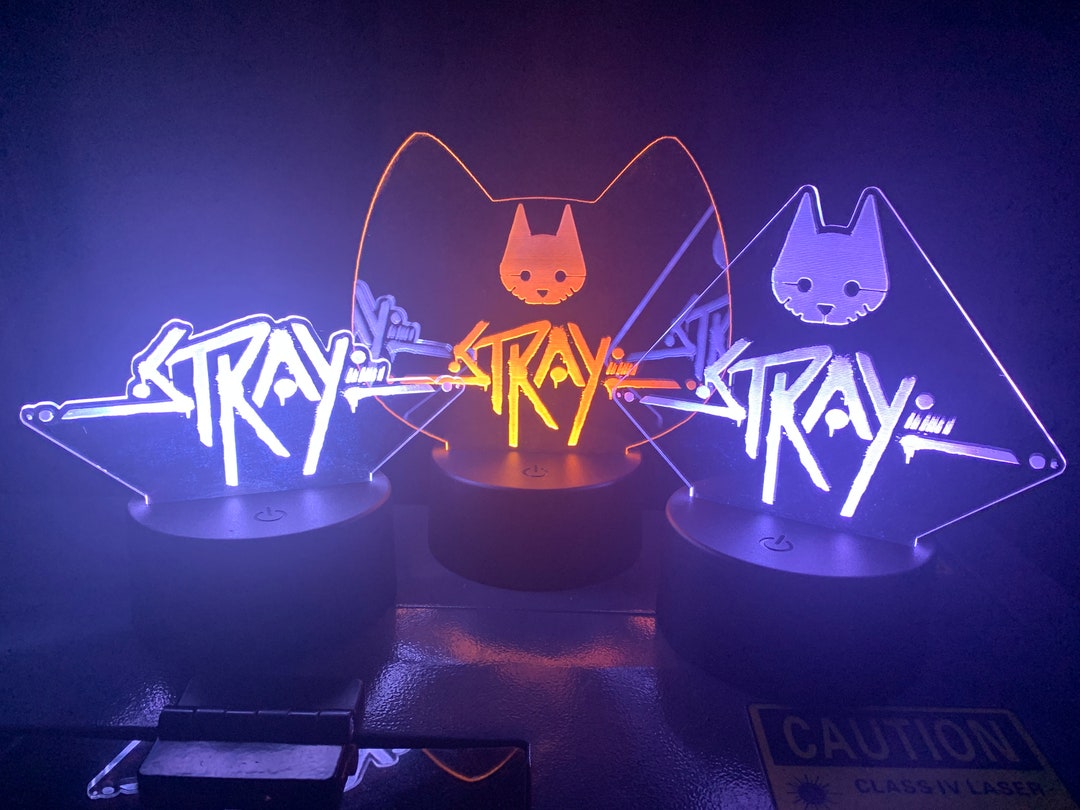 Stray Logo Acrylic LED Lamp Light - Etsy