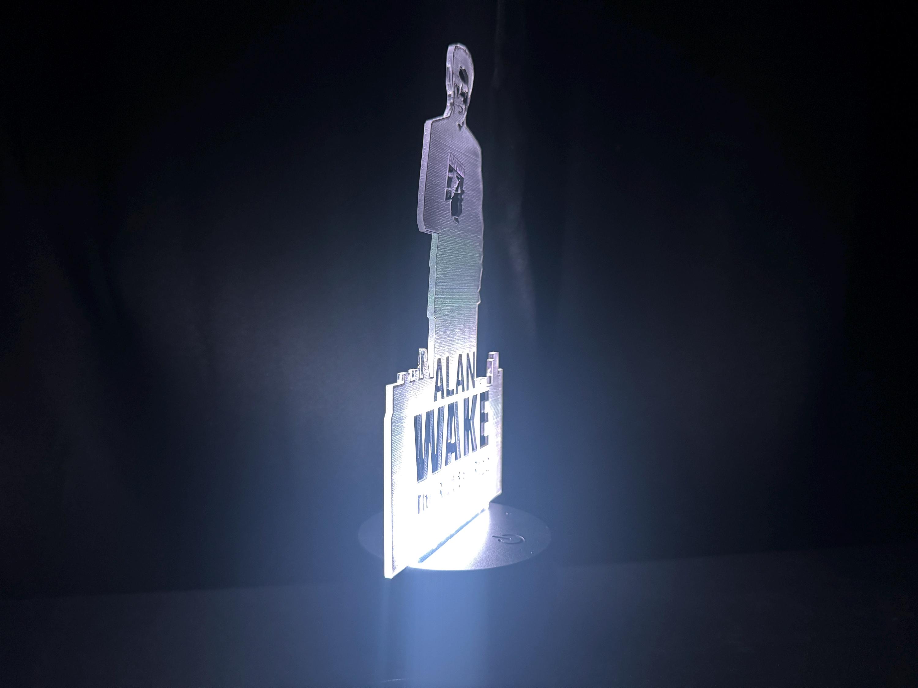 Alan Wake Cardboard Cutout | Alan Wake Acrylic LED Lamp Light - Etsy