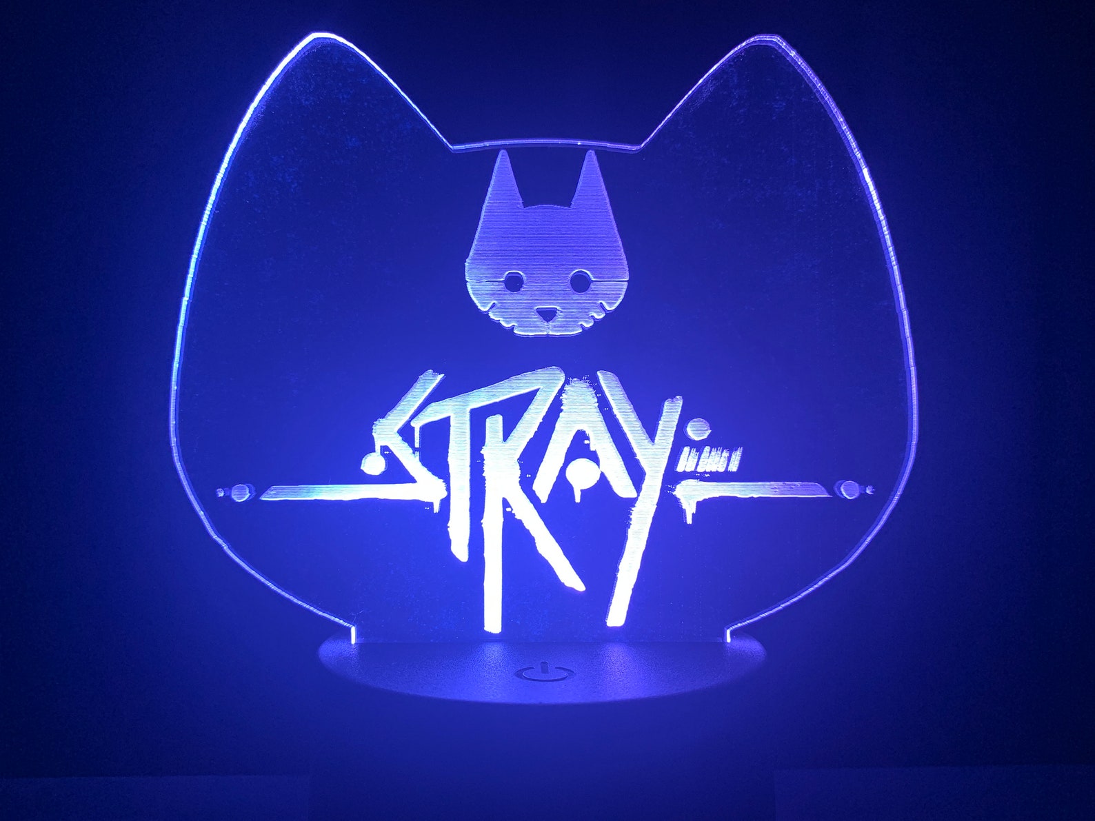 Stray Logo Acrylic LED Lamp Light - Etsy