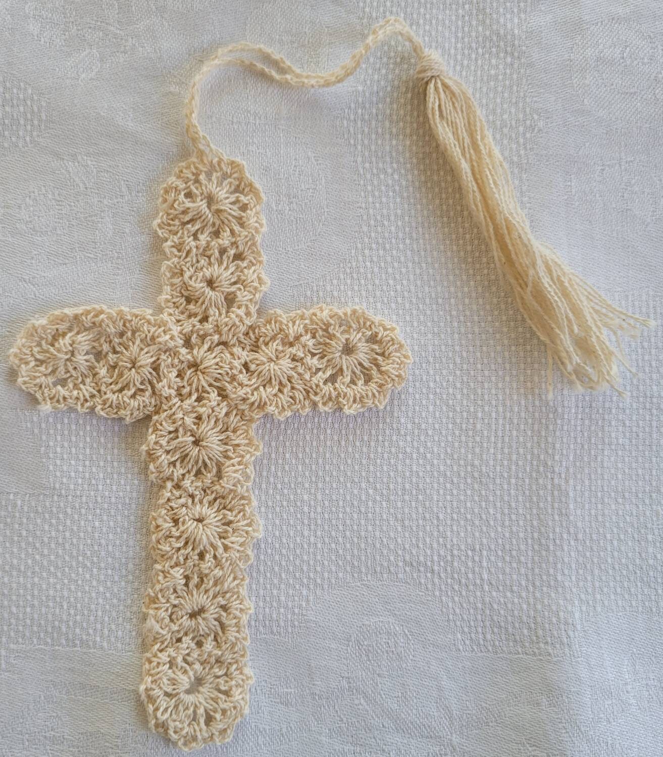 Crocheted Cross Bookmark, Bible Bookmark - Etsy