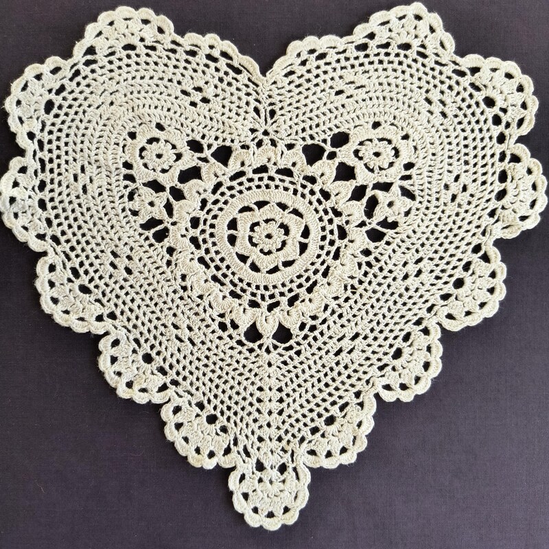 Heart Shaped Doilies - Etsy