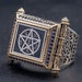 Tetragrammaton Ring , Pentagram Ring , Tetragrammaton Pentagram ...