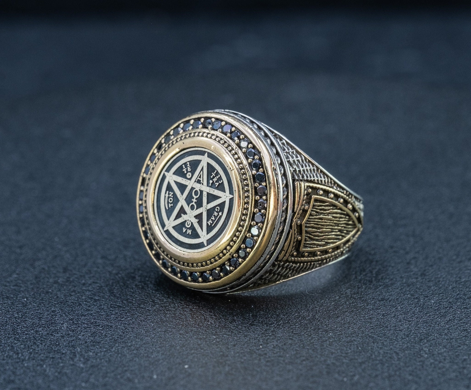 Tetragrammaton Ring Pentagram Ring Tetragrammaton - Etsy