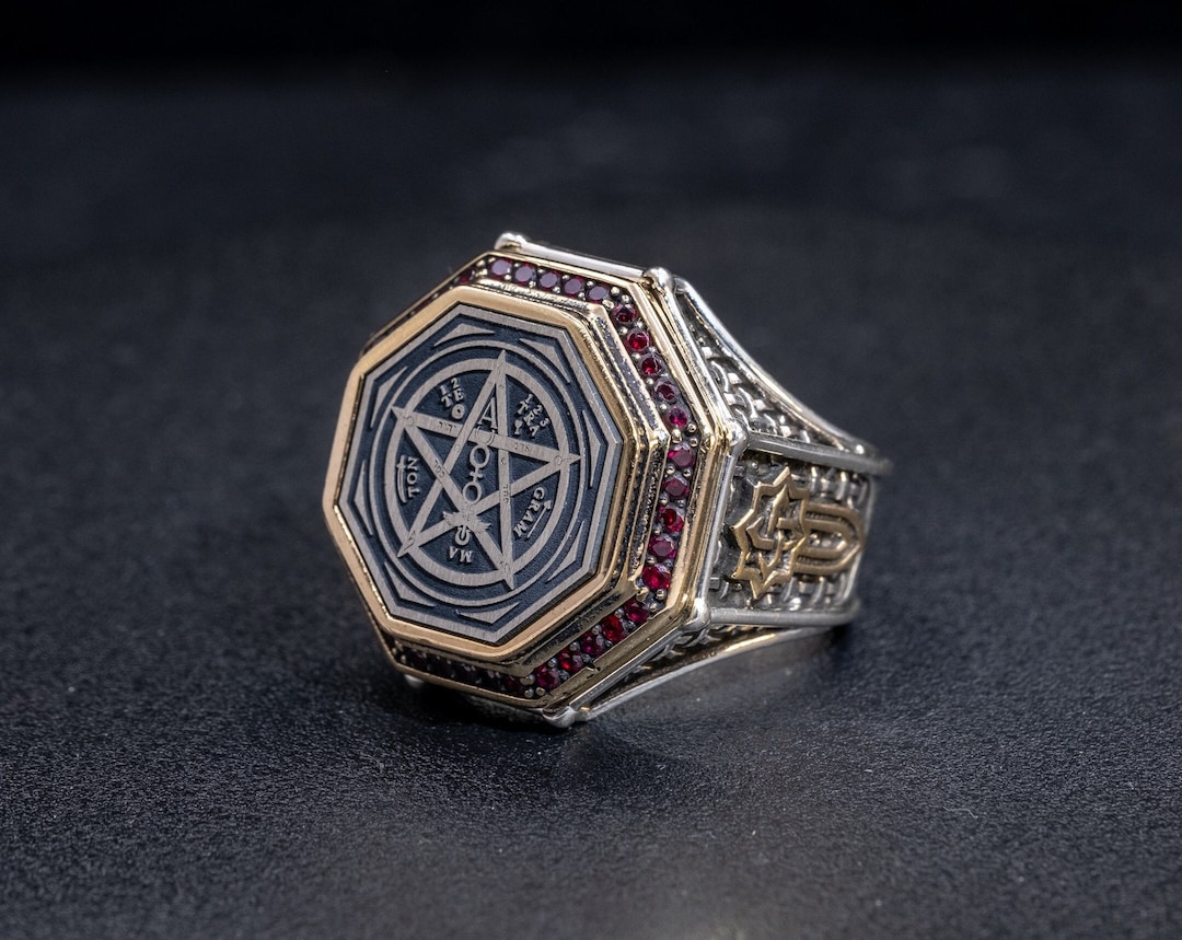 Tetragrammaton Rings , Tetragrammaton Pentagram Pentacle Ring ...