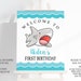 Shark Welcome Sign Template, Editable Shark 8x10 , 11x14, or 16x20 Inch ...