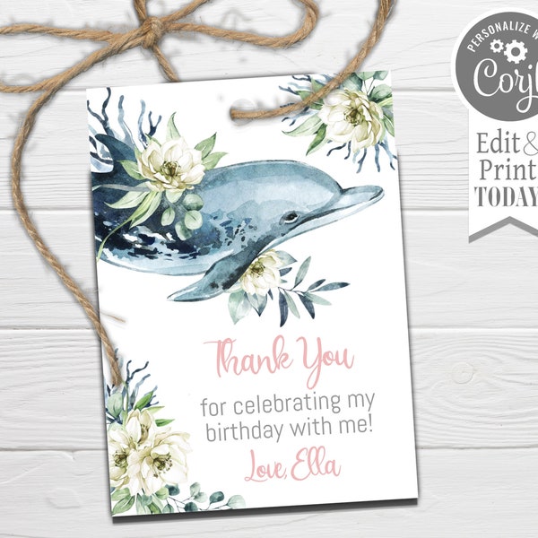 Dolphin Thank You - Etsy