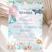 Under the Sea Sharks and Mermaids Birthday Invitation, Editable ...
