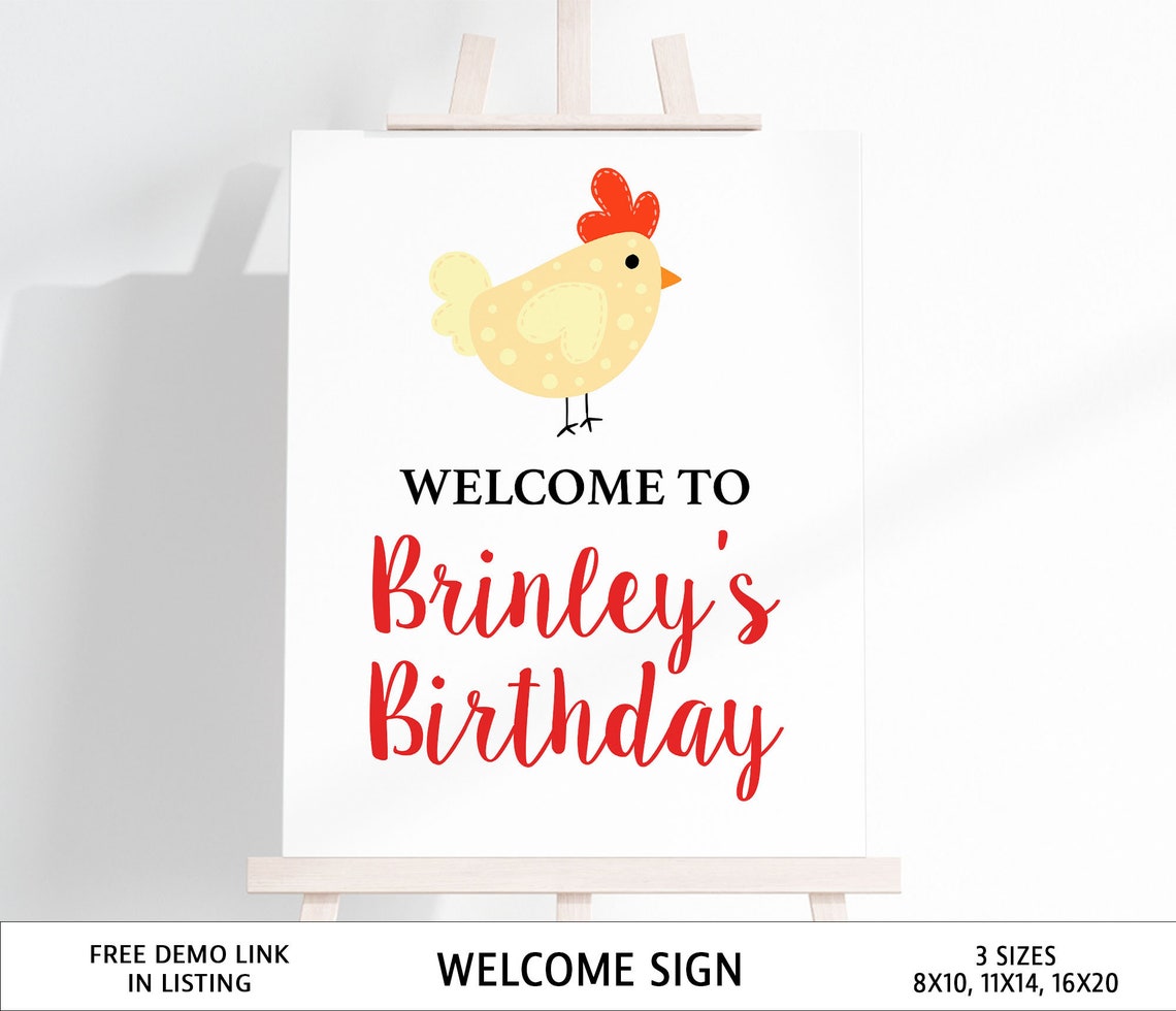 Chicken Party Package Farm Party Bundle First Birthday - Etsy