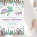 Turtley Two Birthday Invitation, Editable, Turtle Invitation, Ocean ...