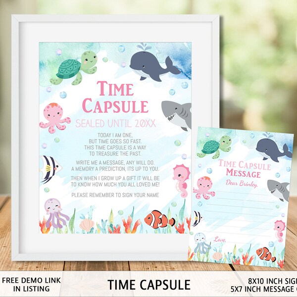Time Capsule Template Editable - Etsy