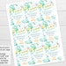 Turtle Favor Tags Template, Editable, Cute Turtle Birthday Hang Tag ...
