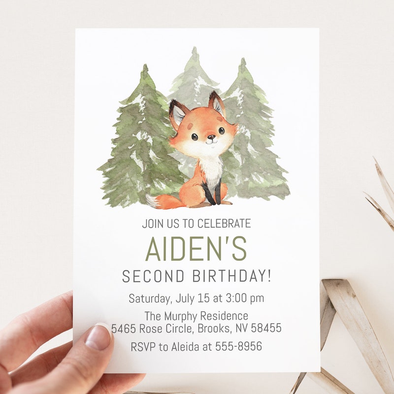 Fox Birthday - Etsy
