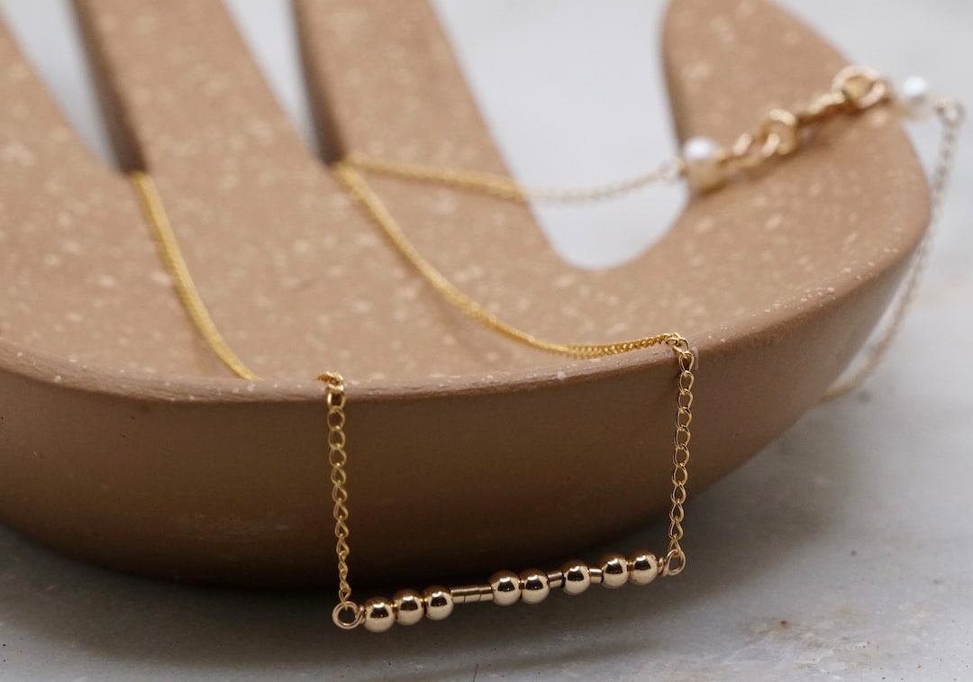 Koda, "soul" Morse Code Necklace, Gold Fill Necklace, Meaningful ...