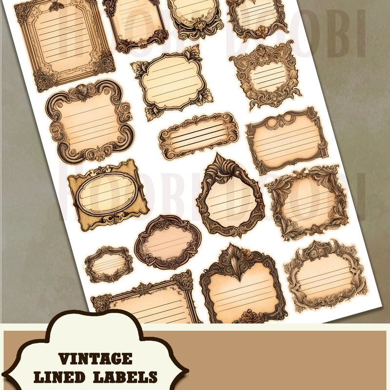 Steampunk Labels - Etsy