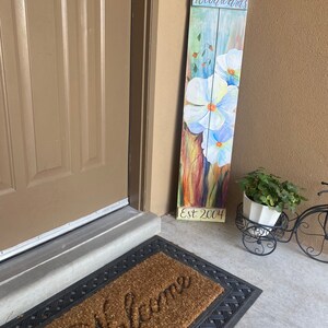 Floral Welcome Sign - Etsy