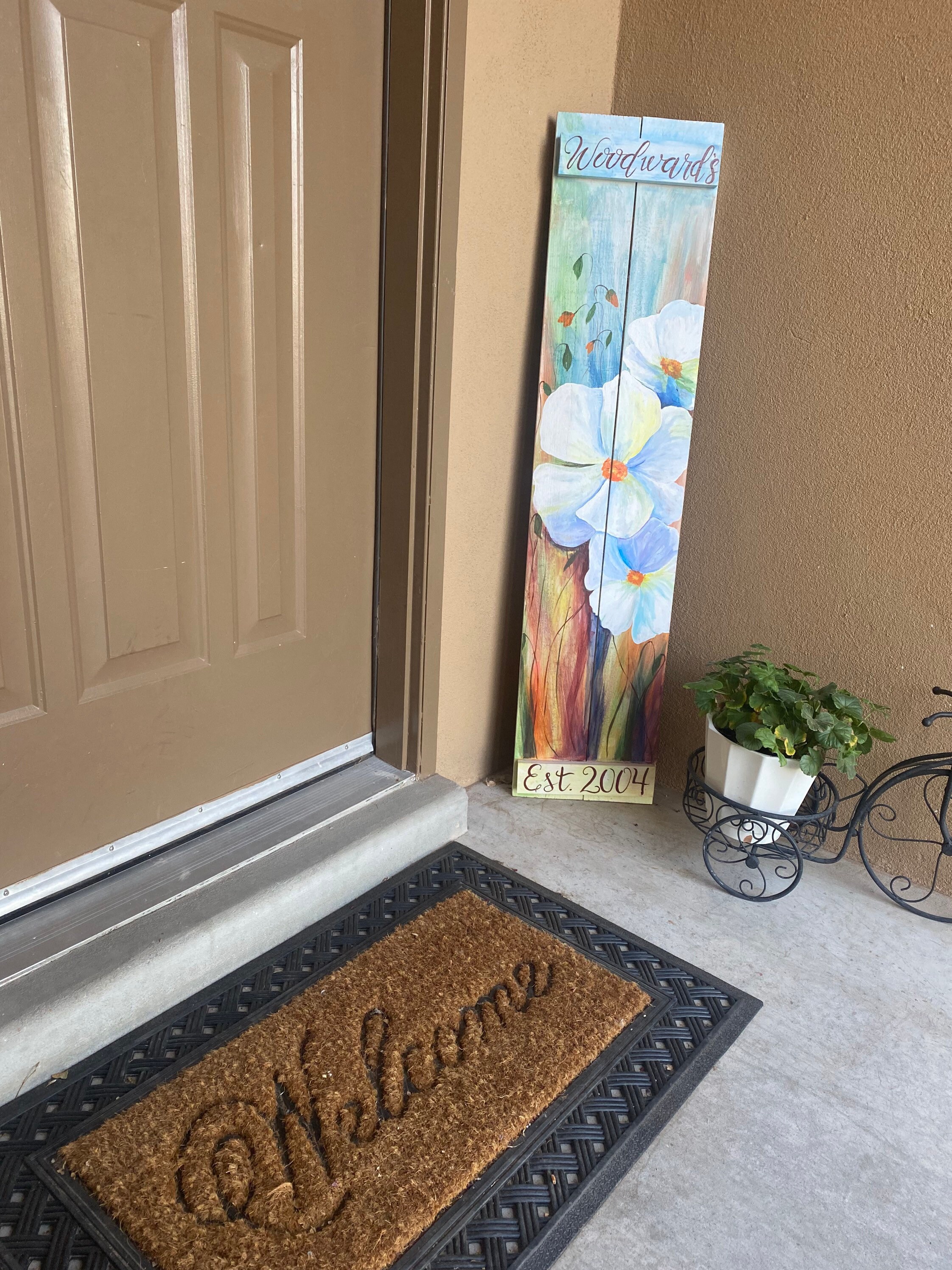 Floral Welcome Sign - Etsy