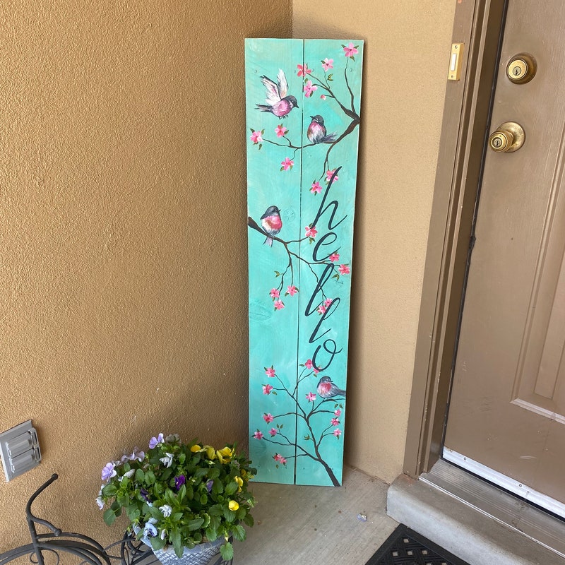 Spring Porch Sign - Etsy