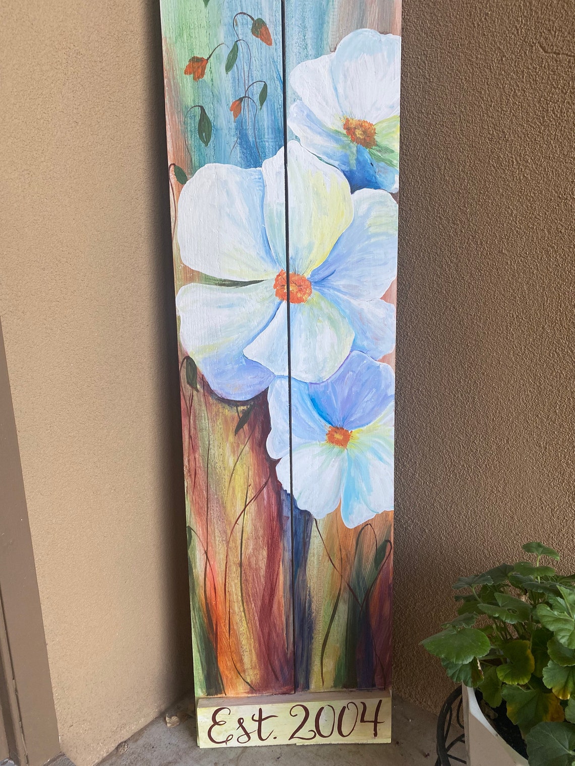 Floral Welcome Sign - Etsy