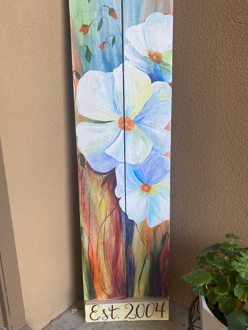 Floral Welcome Sign - Etsy