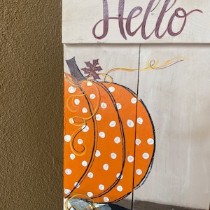 Pumpkin Welcome Sign-patterns and Prints - Etsy