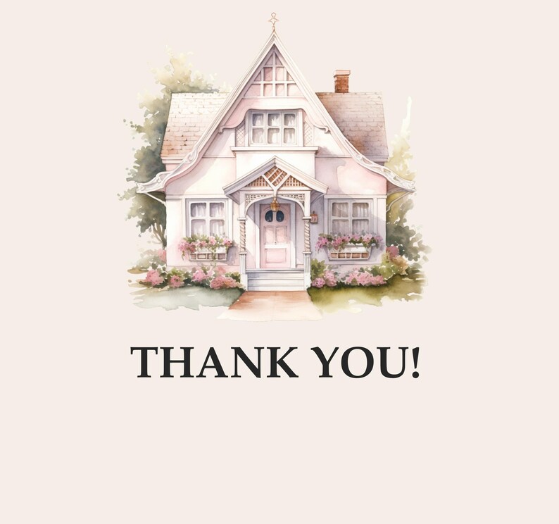 Country House Clipart Pastel Colors Watercolor Set Png - Etsy