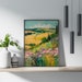 Digital Acrylic Landscape Painting, Landscape Field and Mountains ...