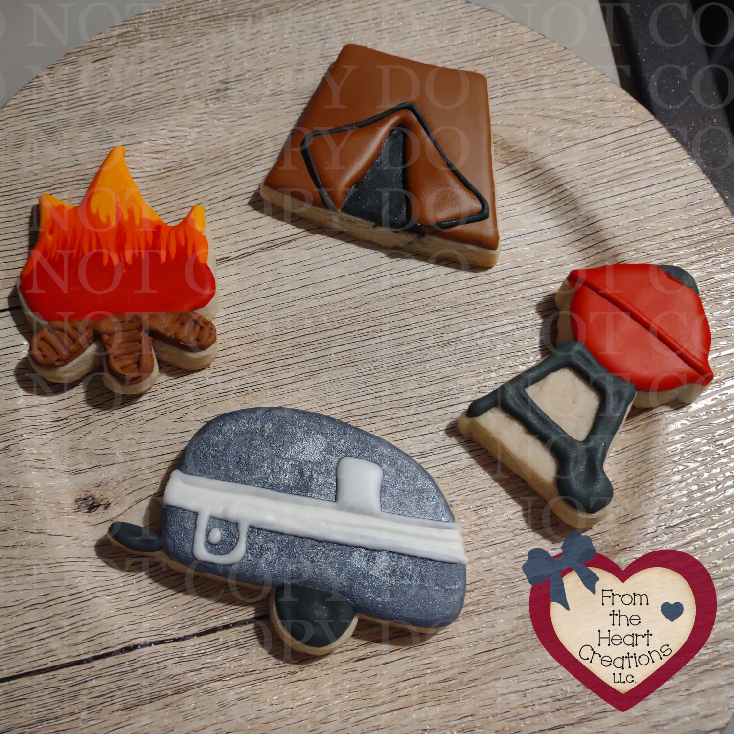 Camping Cookie Cutter Set Campfire Barbecue Camper - Etsy