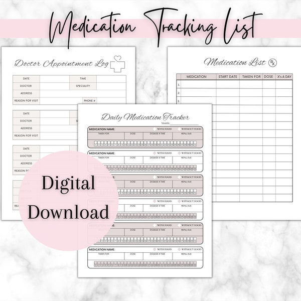 Medical Appointment List - Etsy