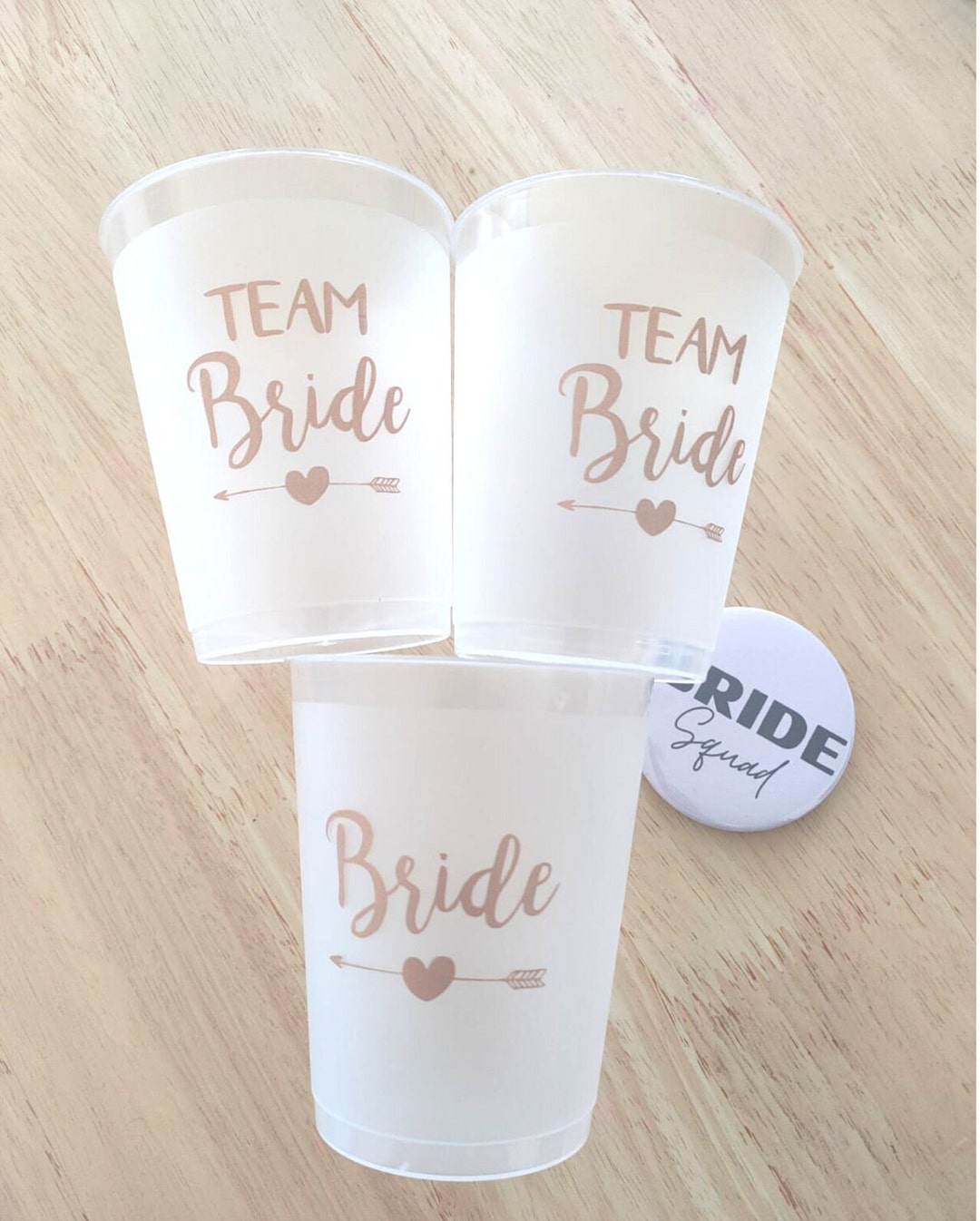 Hen Party Cups, Bachelorette Party Team Bride, Plastic Drinking Cups ...