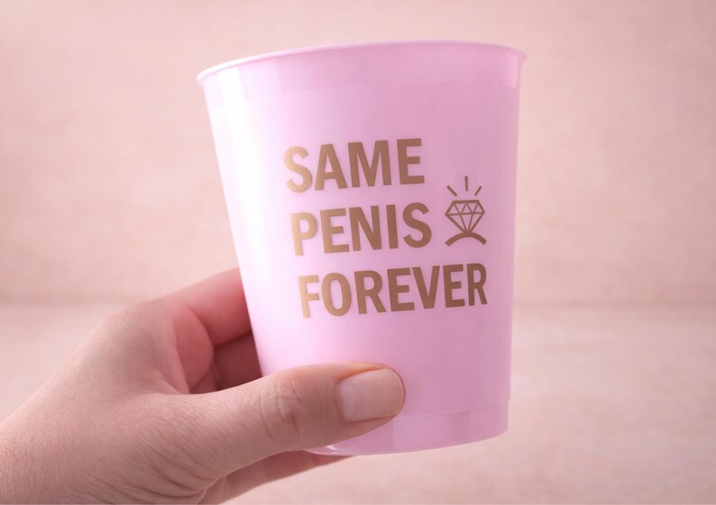 Hen Party Cups Reusable Plastic Drinkware Bachelorette Party Favor Team ...