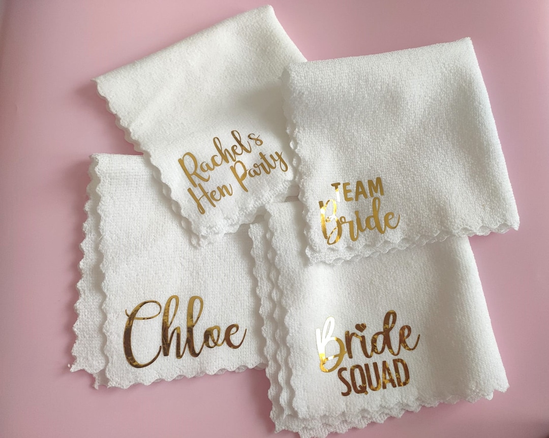 Hen Party Face Towels Custom Face Towel Bachelorette Party Favors ...