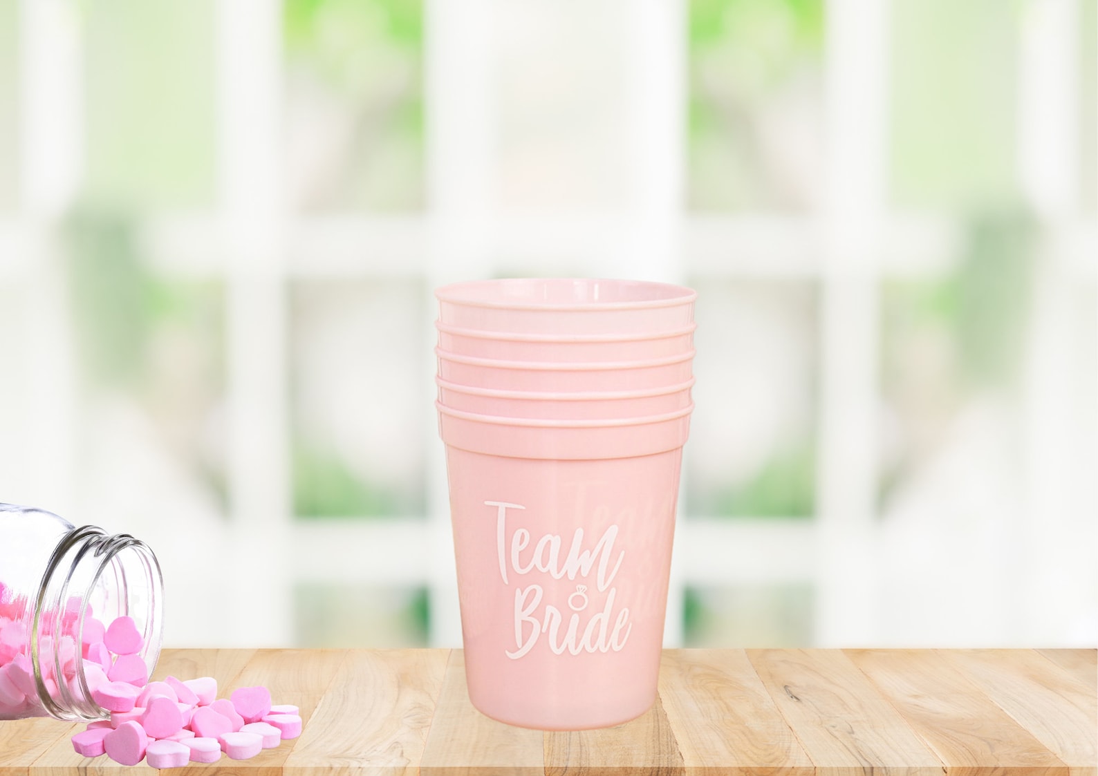 Hen Party Plastic Drinking Cups Bridal Shower Gift Team Bride and Bride ...