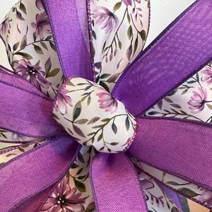 Spring Bow, Purple Wreath Bow, Lantern Bow, Lamppost Bow, Mailbox Bow ...