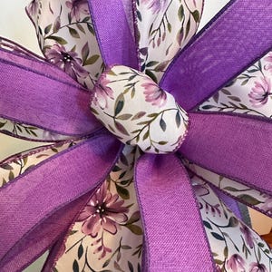 Spring Bow, Purple Wreath Bow, Lantern Bow, Lamppost Bow, Mailbox Bow ...