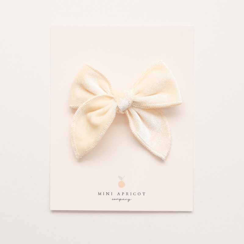 Cream Hair Bow - Etsy