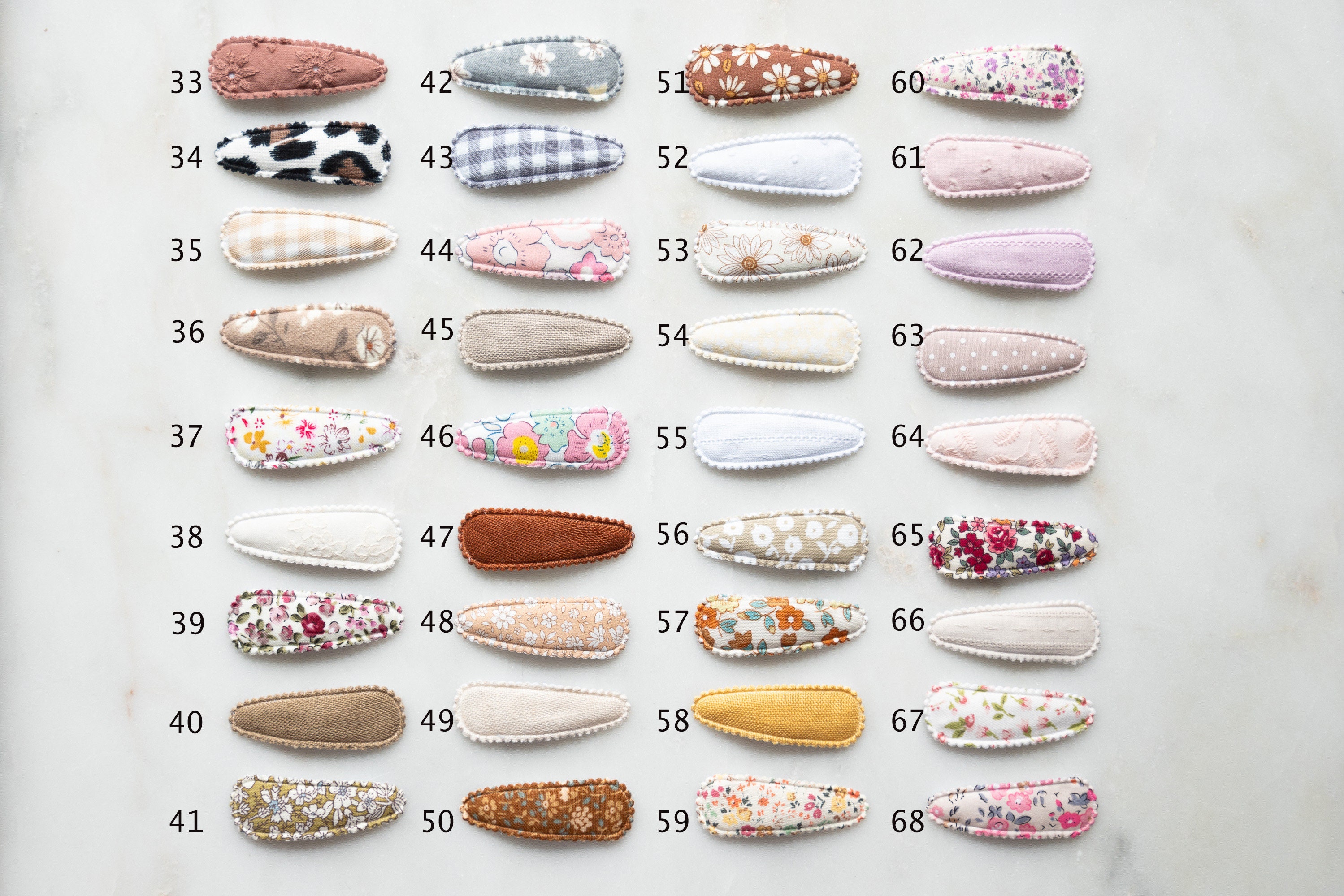 Fabric Snap Clips Baby Girl Hair Clips Girl Hair Accessory - Etsy