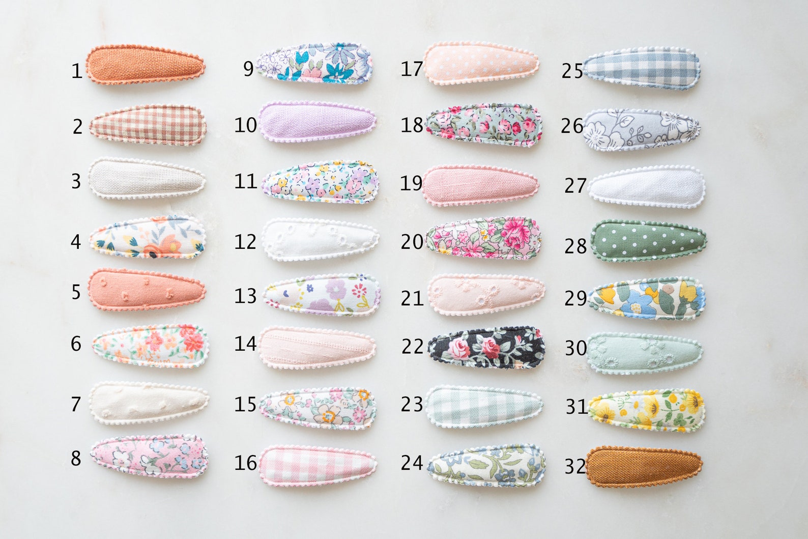 Fabric Snap Clips Baby Girl Hair Clips Girl Hair Accessory - Etsy