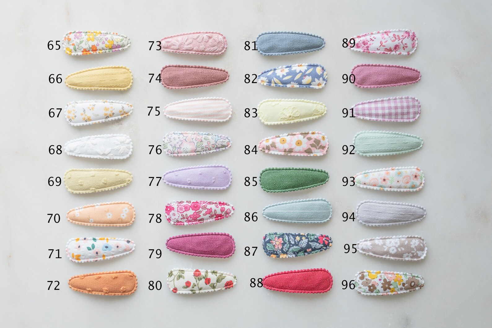 Fabric Snap Clips Baby Girl Hair Clips Girl Hair Accessory - Etsy