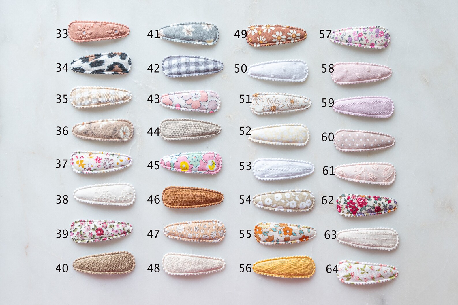 Fabric Snap Clips Baby Girl Hair Clips Girl Hair Accessory - Etsy