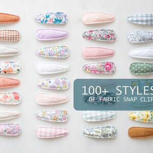 Fabric Snap Clips, Baby Girl Hair Clips, Girl Hair Accessory, Toddler ...