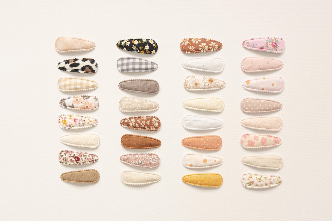 Fabric Snap Clips, Baby Girl Hair Clips, Girl Hair Accessory, Toddler ...